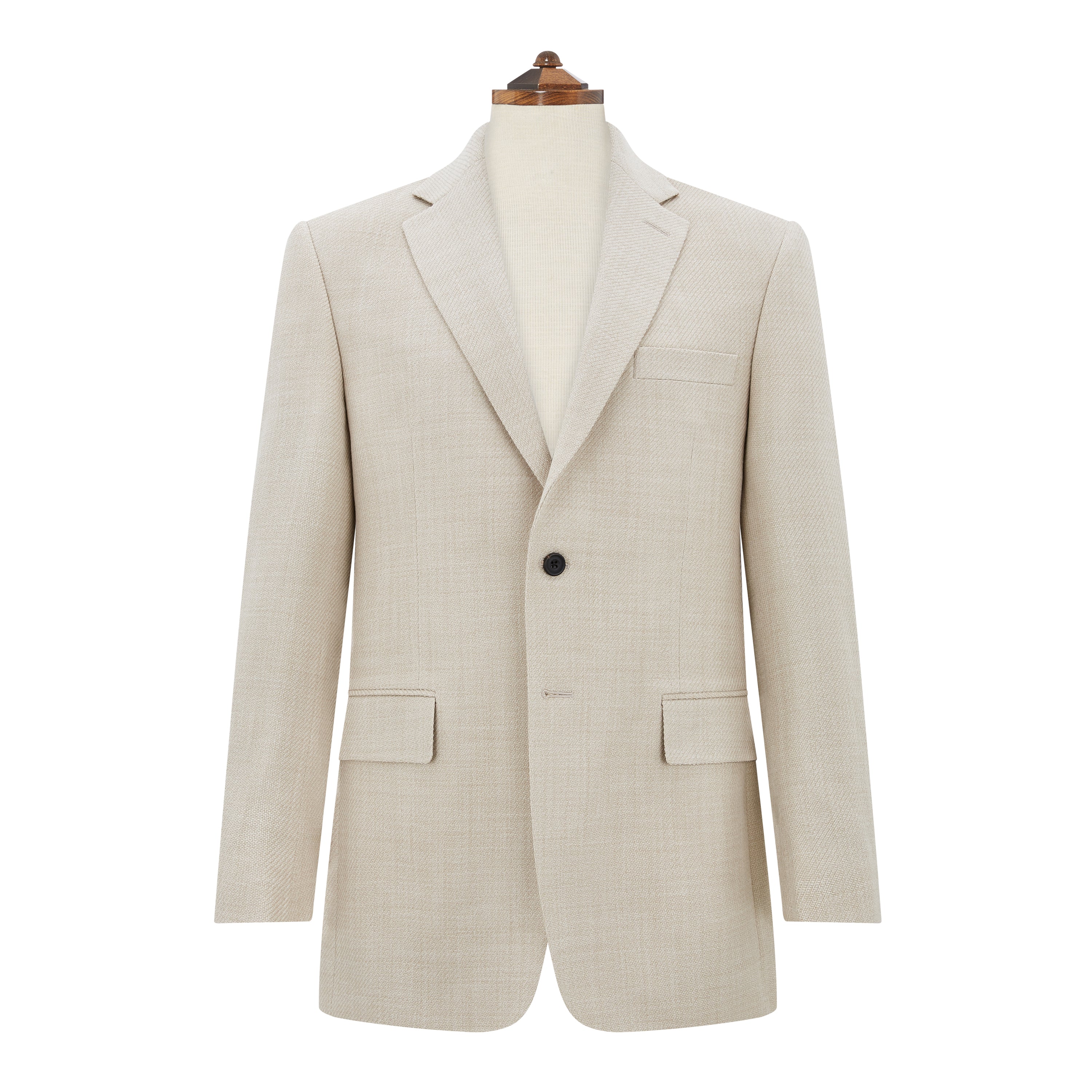 Ede & Ravenscroft | William Basketweave Jacket | Ivory