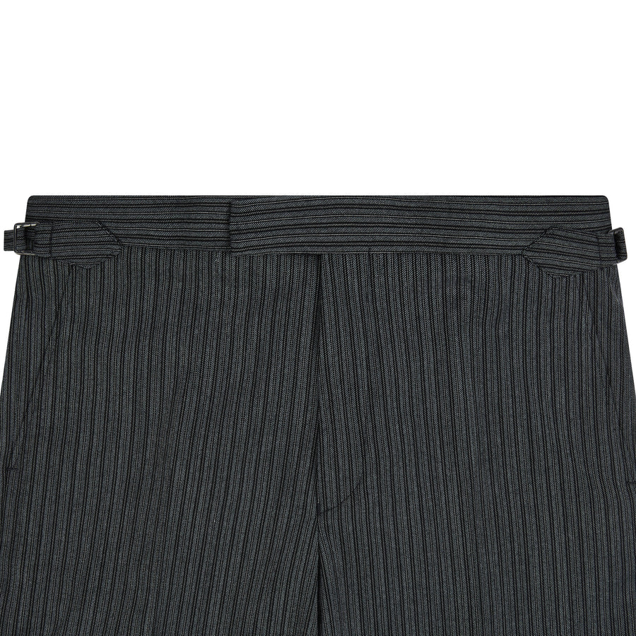 Ede & Ravenscroft | Thorne Stripe Dress Trousers | Grey