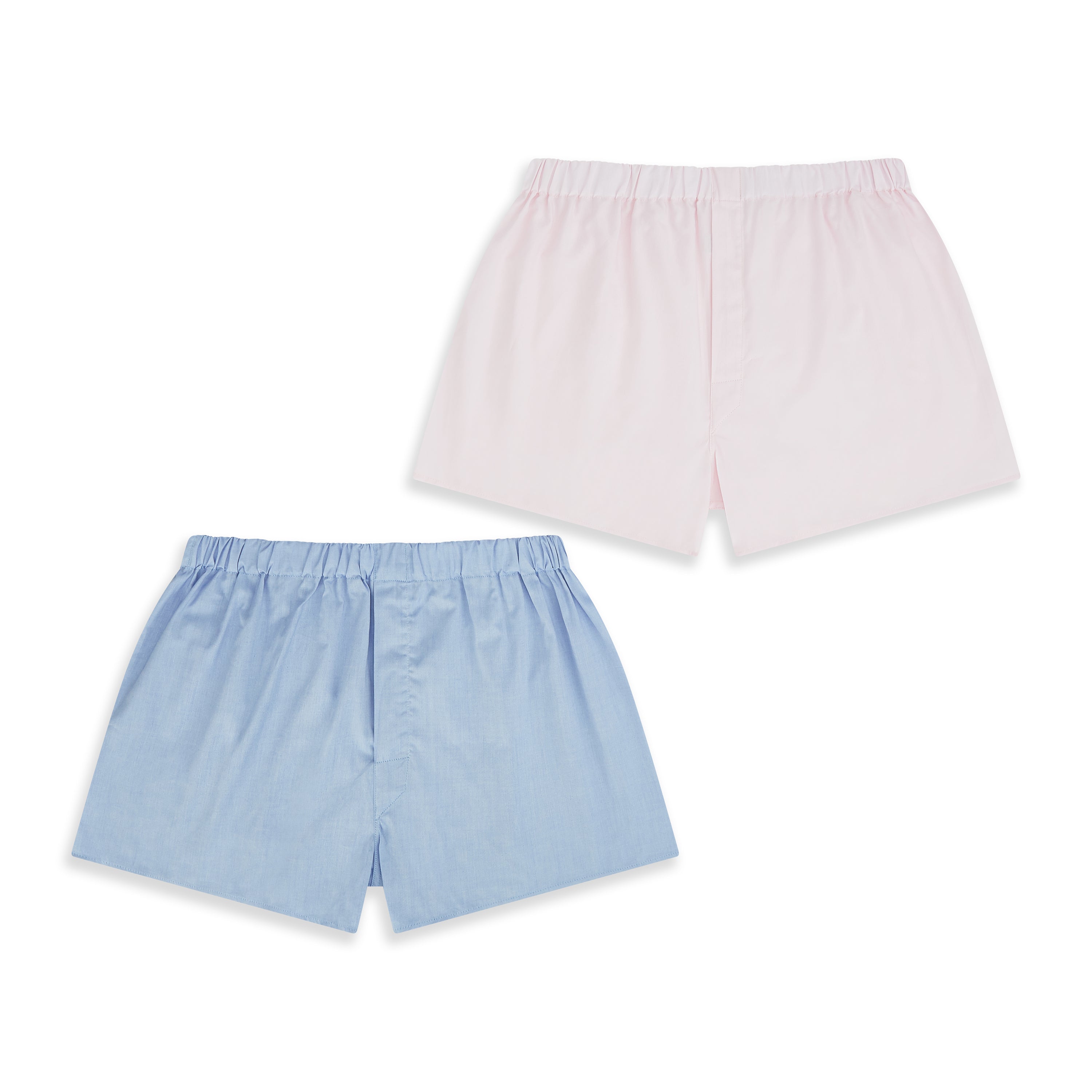 Ede & Ravenscroft | Pinpoint Boxer Short Set Of Two | Blue Pink