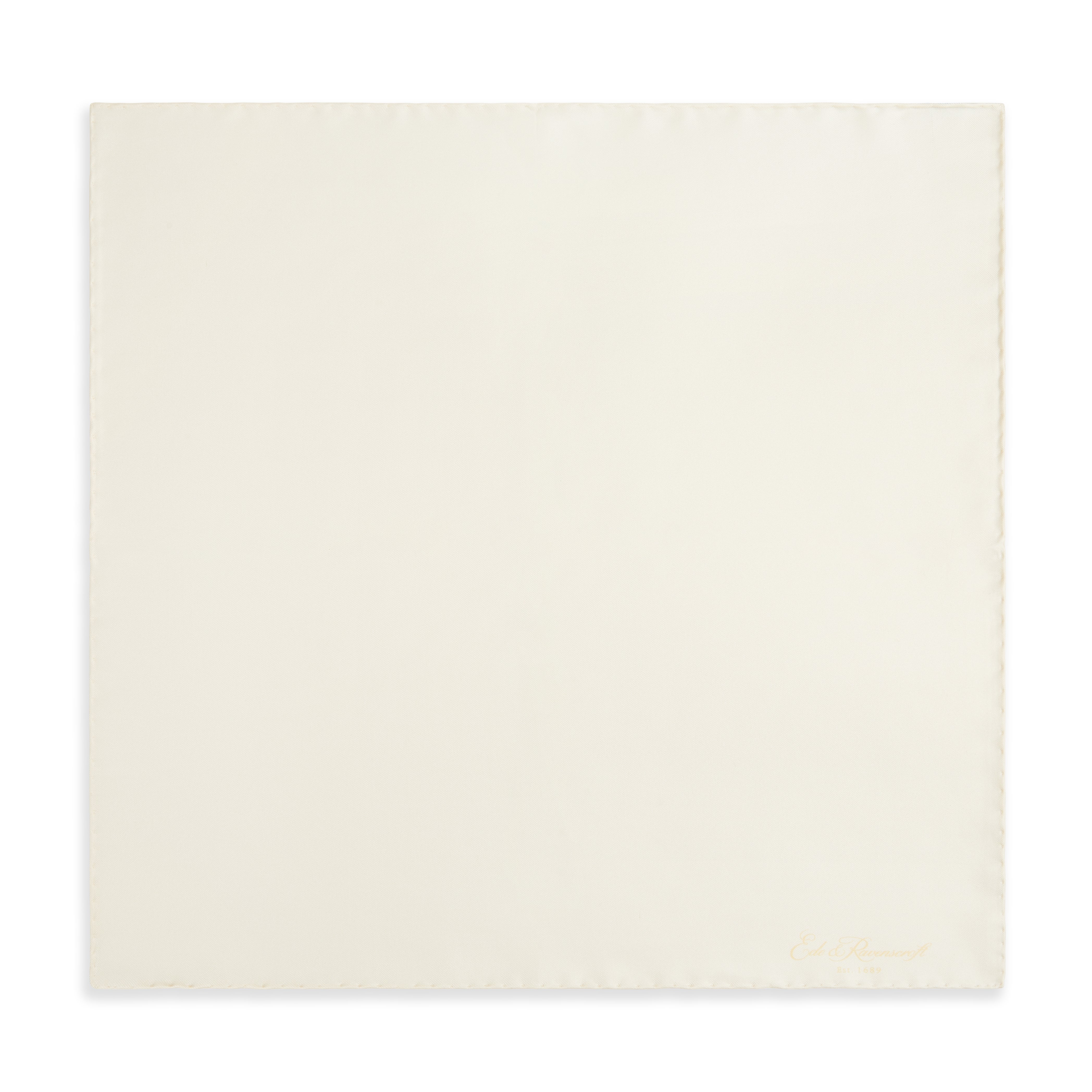 Ede & Ravenscroft | Fine Twill Pocket Square | Ivory