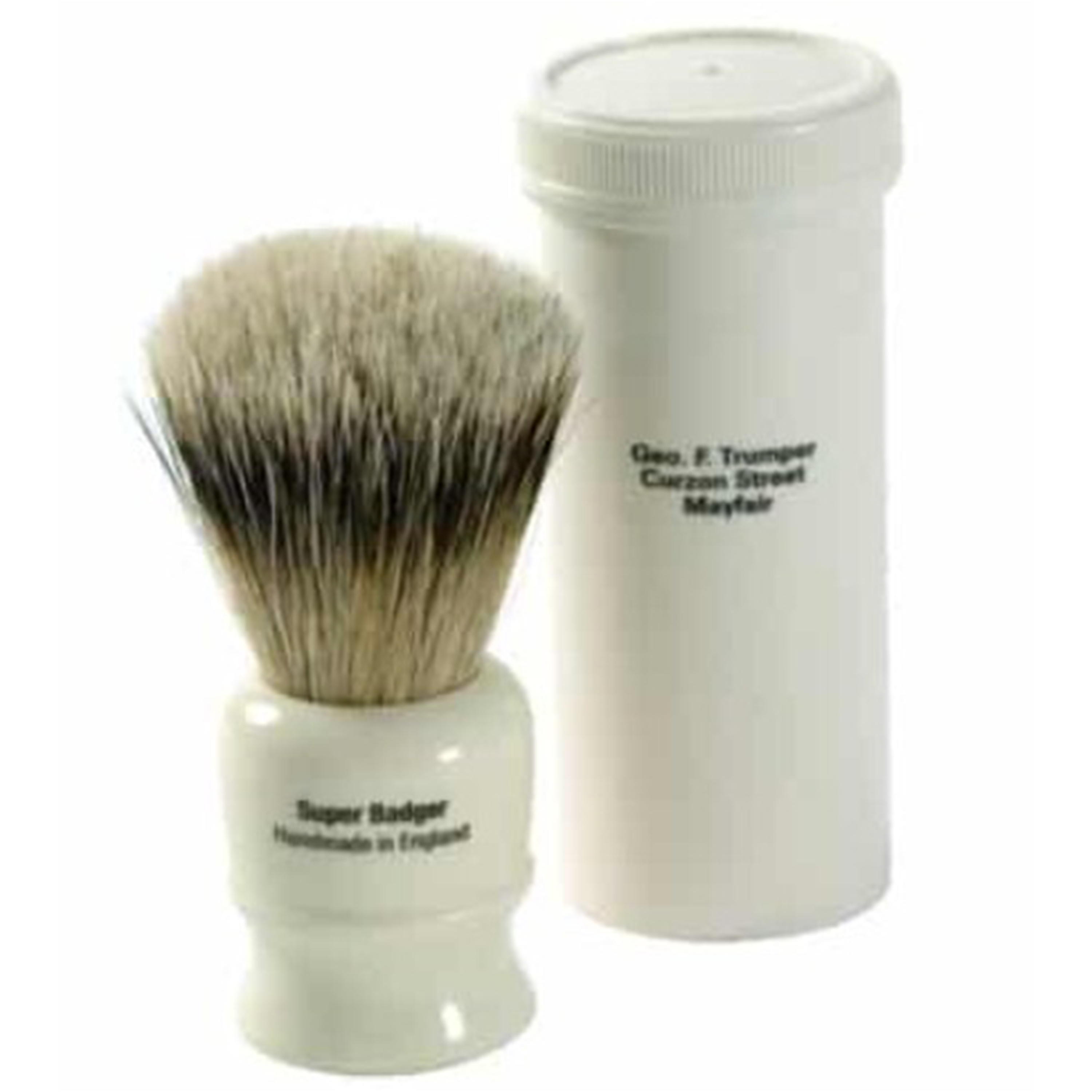 Ede & Ravenscroft | Geo F Trumper Super Badger Shaving Brush with Trave ...