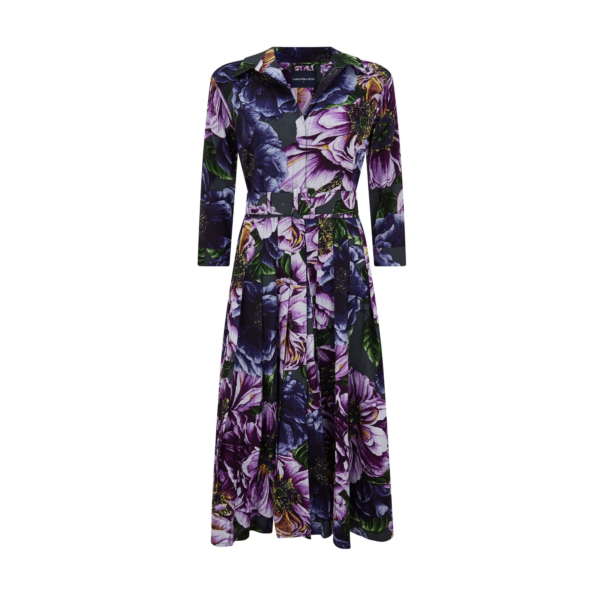 Ede & Ravenscroft | Samantha Sung Audrey 4 Giant Poppy Shirt Dress | Multi