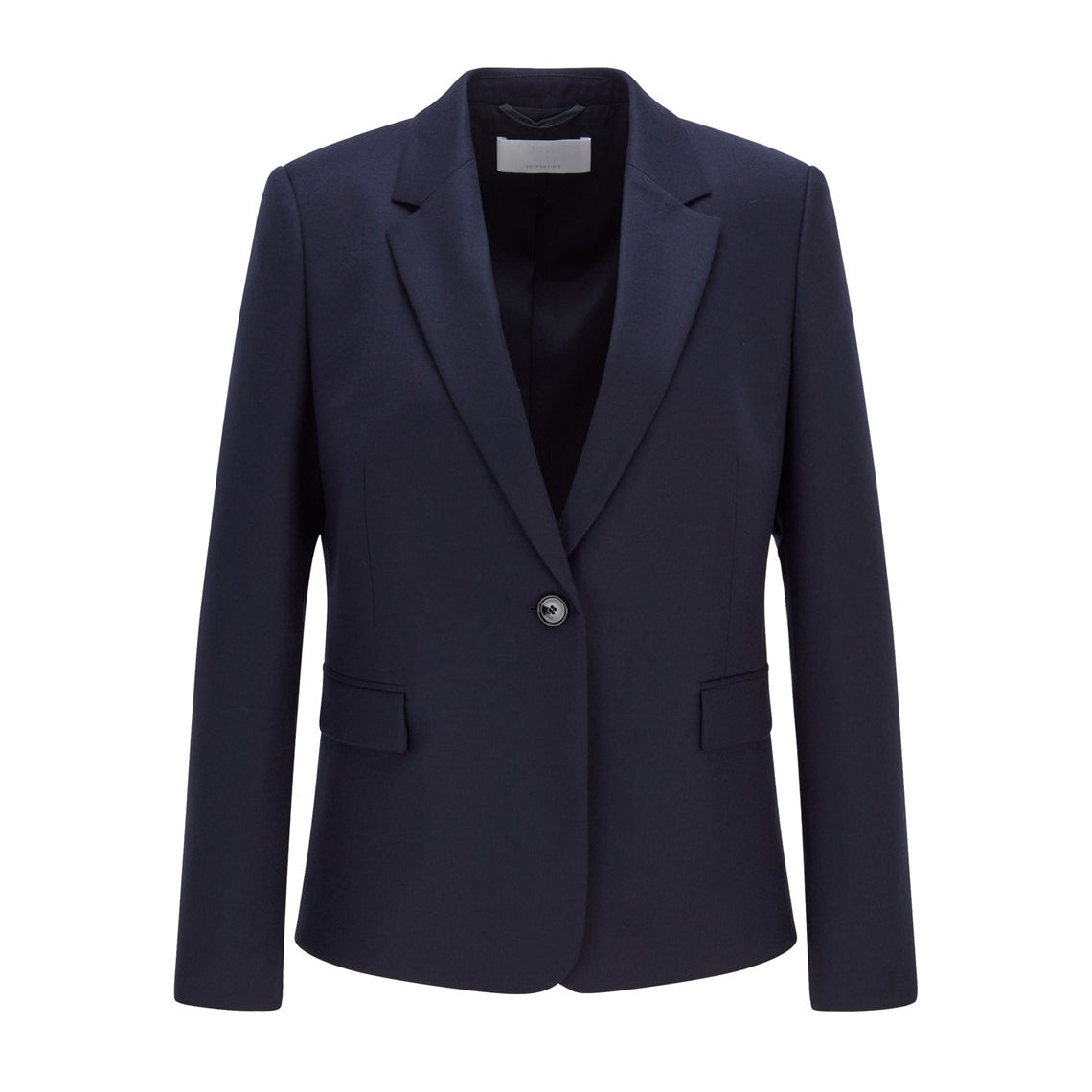 Ede & Ravenscroft | Boss Jeniver Tailored Blue Jacket | Navy