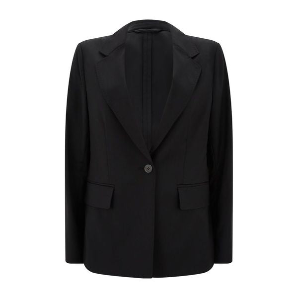 Ede & Ravenscroft | Peserico Tailored Tropical Worsted Blazer | Black