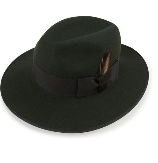 Ede & Ravenscroft | Madison Wool Felt Trilby Moss | Moss