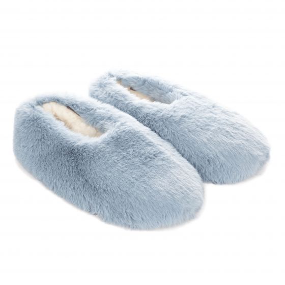 Ede & Ravenscroft | Helen Moore Haze Slippers | Light Blue