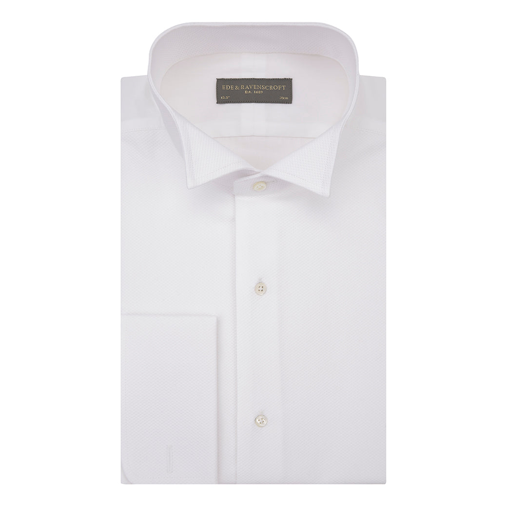 Ede & Ravenscroft | Dryden Marcella wing collar dress shirt | White